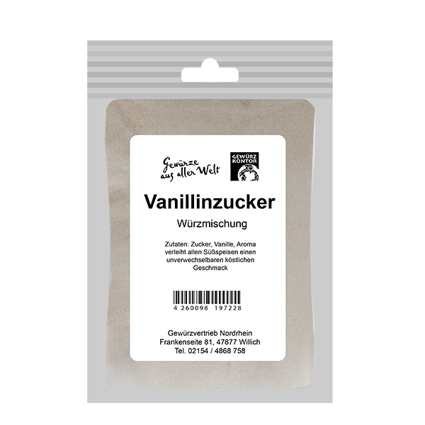 Vanillinzucker – Gewürzvertrieb Nordrhein